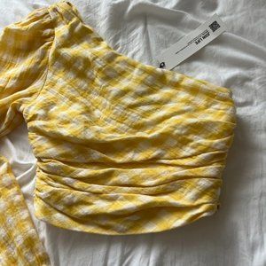 Zara | Tops | Zara One Shoulder Top | Poshmark